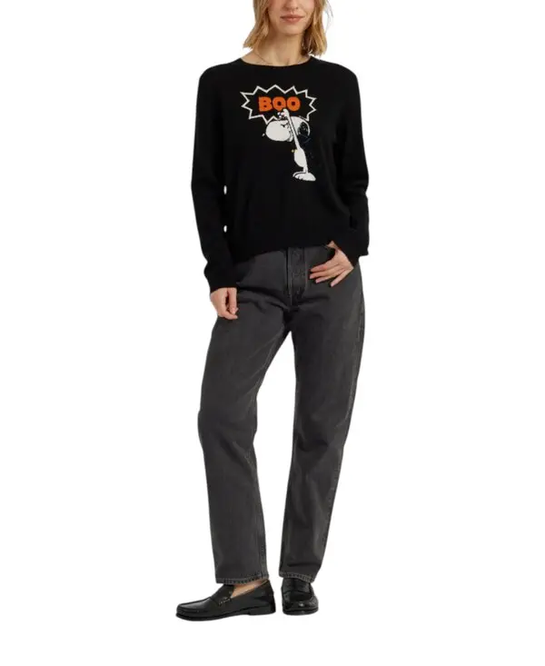 Chinti & Parker Wool-cashmere Snoopy Boo Sweater