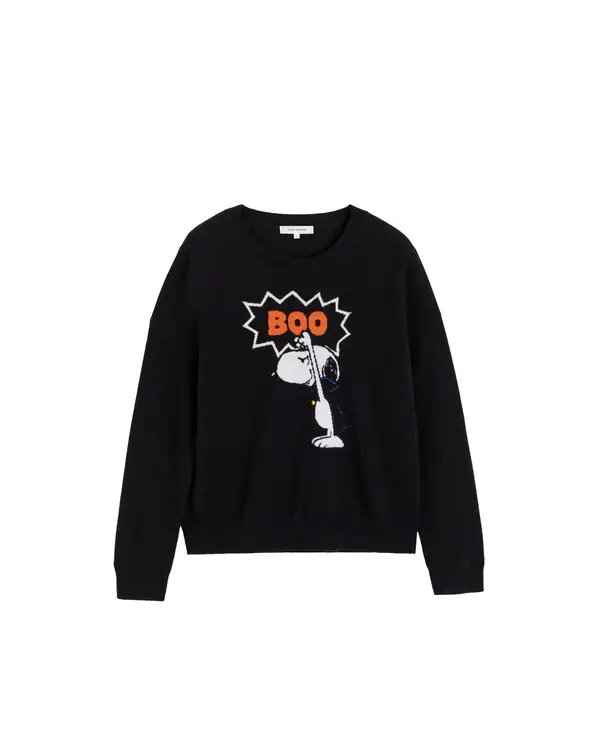 Chinti & Parker Wool-cashmere Snoopy Boo Sweater