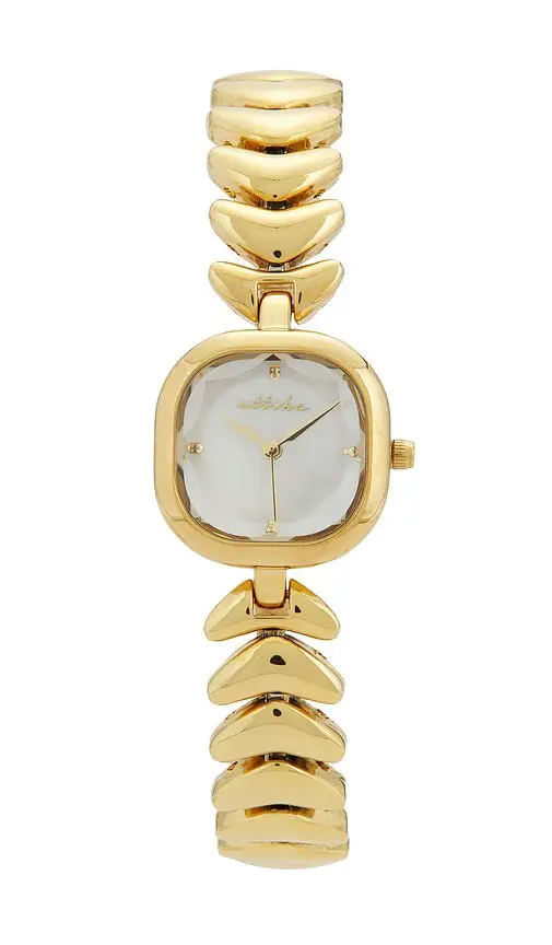 Ettika Metal Moderna Bracelet Watch - Gold