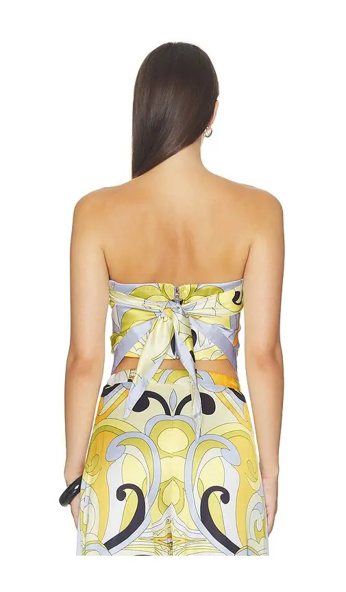 RUNAWAY THE LABEL Milani Satin Scarf Top