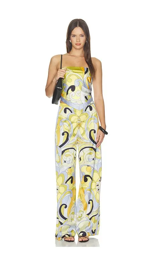 RUNAWAY THE LABEL Milani Satin Scarf Top