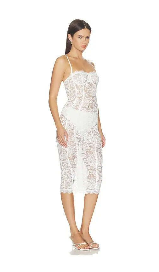 MORE TO COME Esme Corset Midi Dress