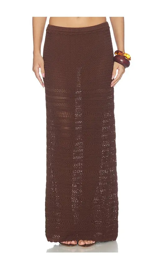 Devon Windsor Wynne Skirt In Chocolate