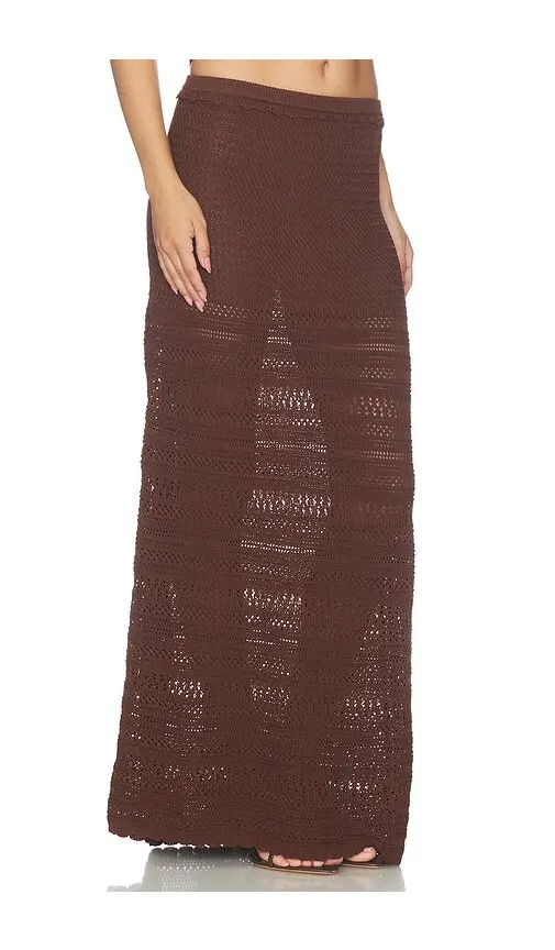 Devon Windsor Wynne Skirt In Chocolate
