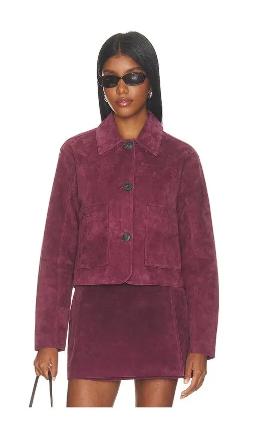 Blanknyc Suede Cropped Jacket