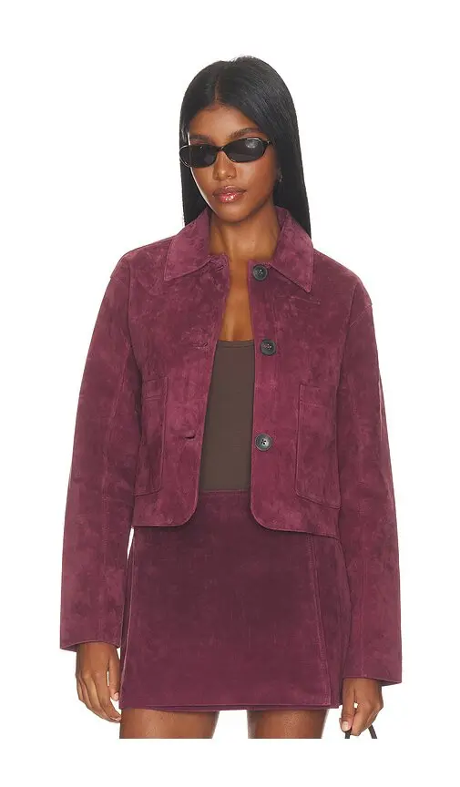 Blanknyc Suede Cropped Jacket