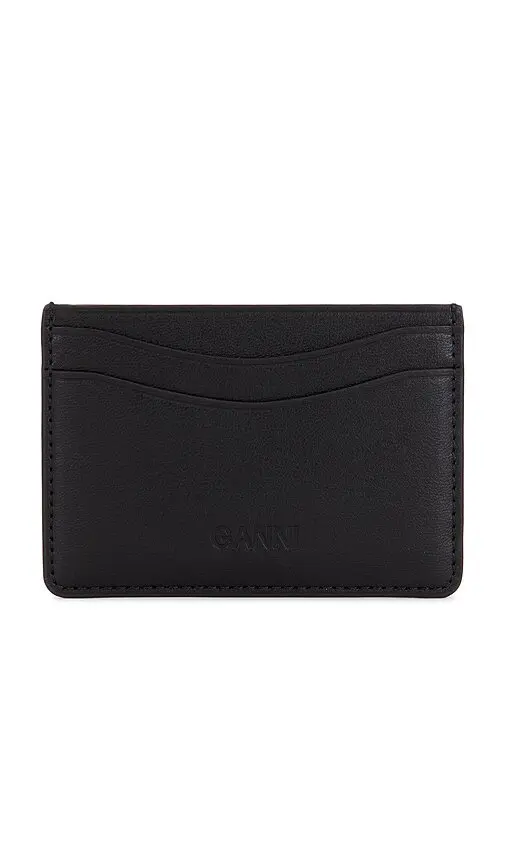 GANNI Bou Card Holder Hearts Studs