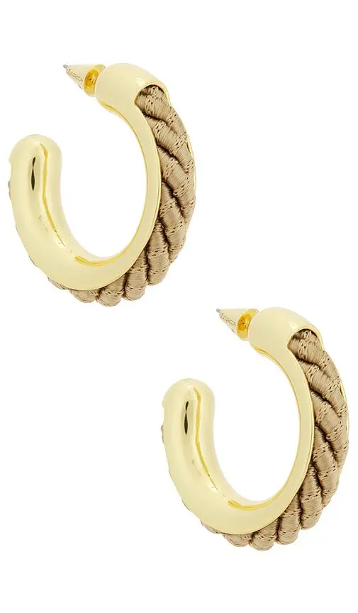 Eddie Borgo Roebling Hoops - Taupe