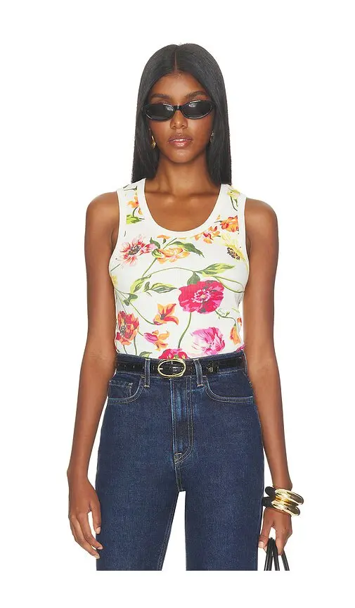 Kenzo Wildflower Tank Top - Ecru