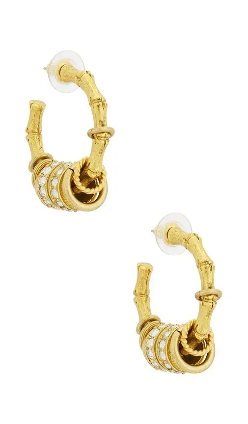 ELIZABETH COLE Tinsley Hoop Earrings - Gold