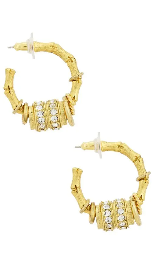ELIZABETH COLE Tinsley Hoop Earrings