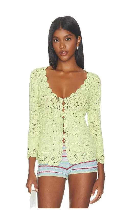 GUIZIO Rosalie Top In Green