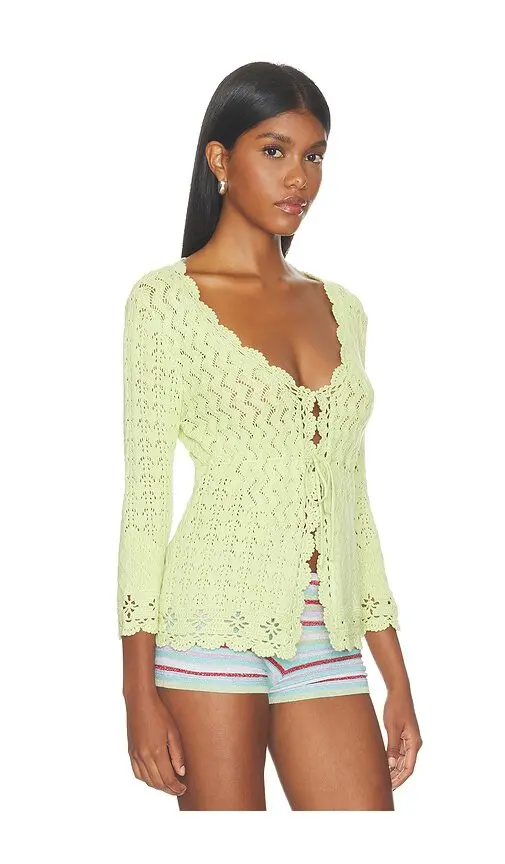 GUIZIO Rosalie Top In Green