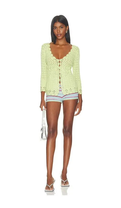 GUIZIO Rosalie Top In Green
