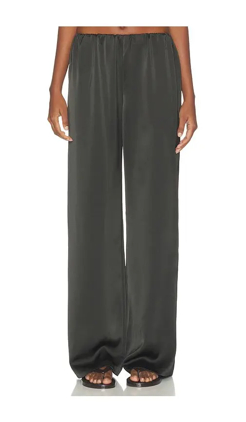 LOVERS AND FRIENDS Alette Wide Leg Pants - Charcoal