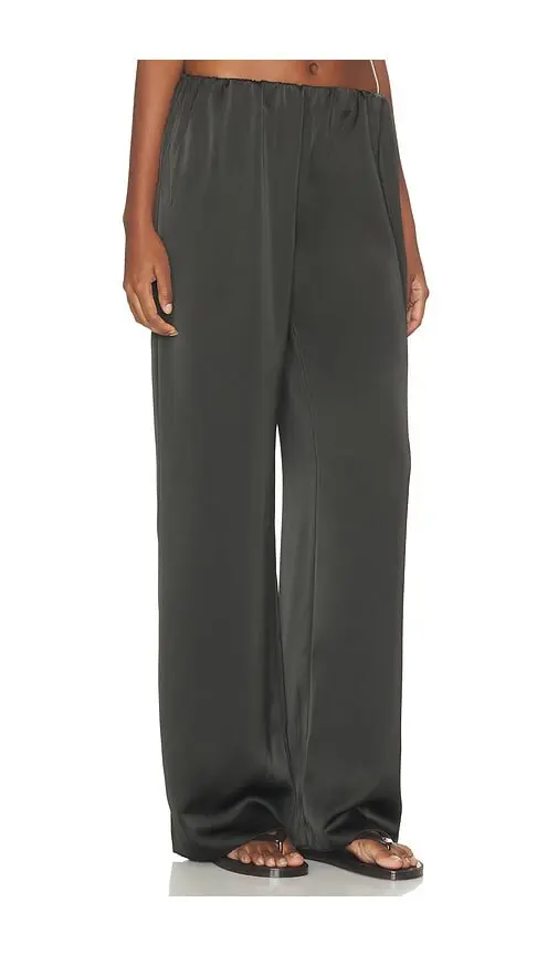 LOVERS AND FRIENDS Alette Wide Leg Pants - Charcoal