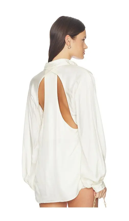Cult Gaia Lusia Silk Top