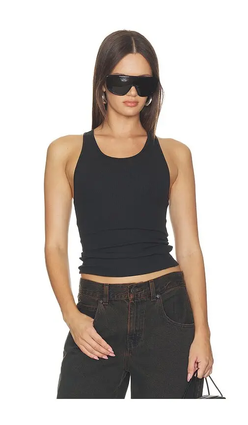SKIMS Boyfriend Tank In Black