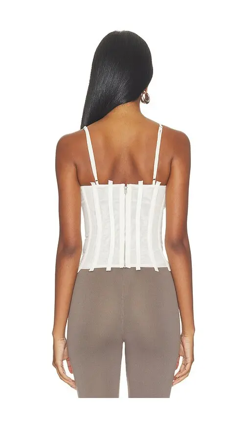 Miaou Lila Corset Top In Ivory