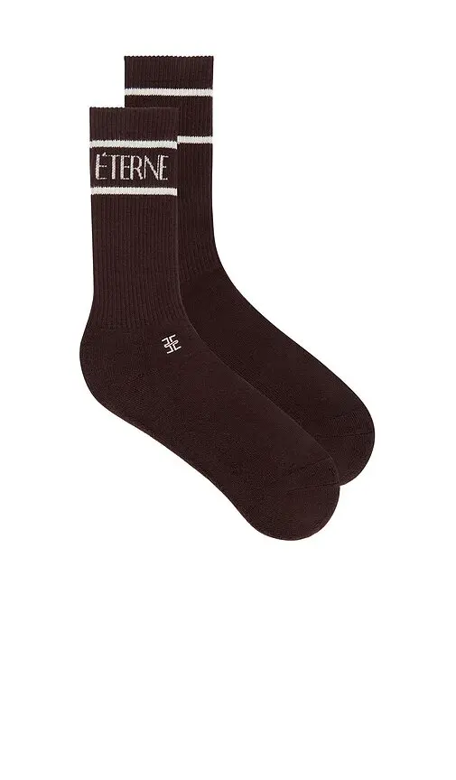 Eterne Cotton Logo Sport Socks