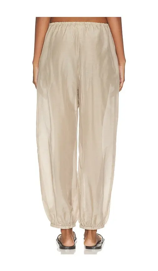 Donni. Silk Cotton Sheer Balloon Pant