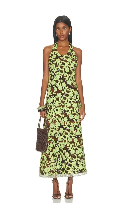 SIEDRES Zenya Halterneck Maxi Dress