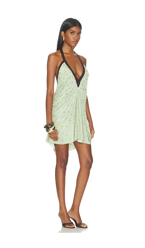 SIEDRES Embellished Halterneck Dress