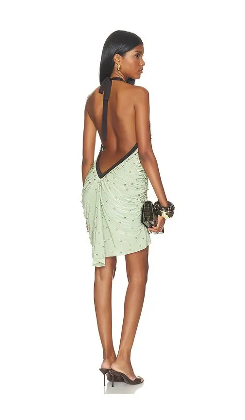 SIEDRES Embellished Halterneck Dress