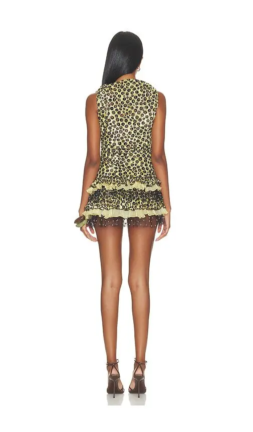 SIEDRES Floriana Velvet Mini Dress