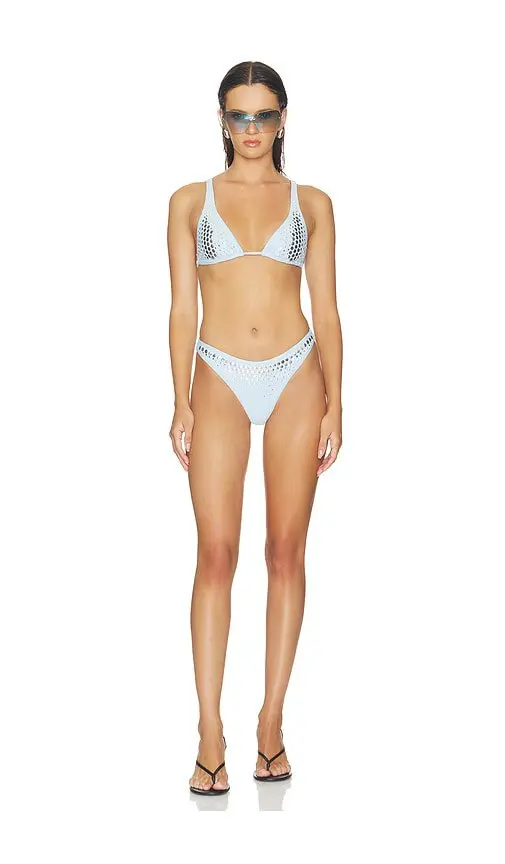 HAELO Embellished Bikini Top