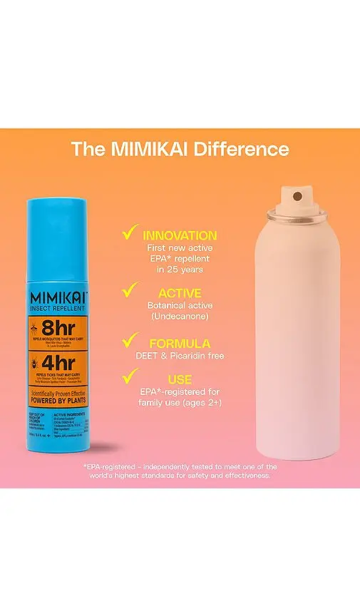 MIMIKAI Mosquito & Tick Repellent Spray 3.4oz