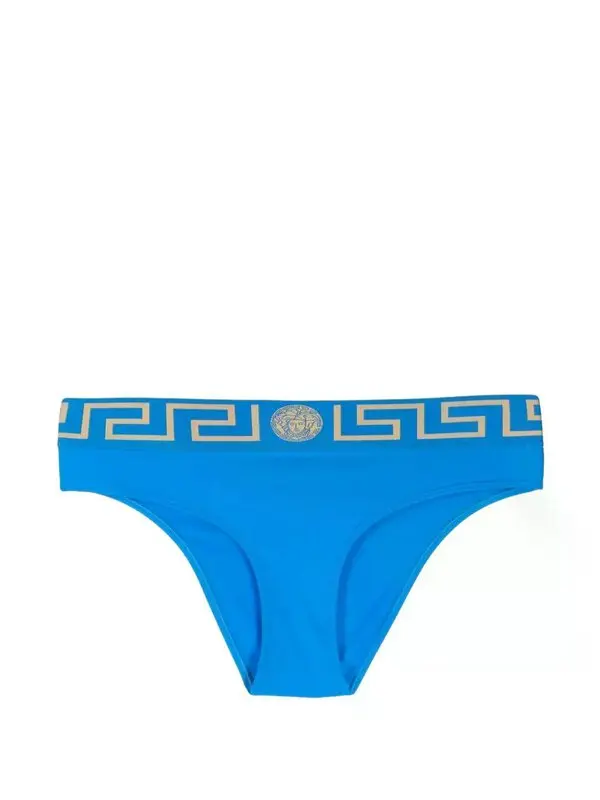 Versace Greca Medusa Bikini Bottoms - Blue