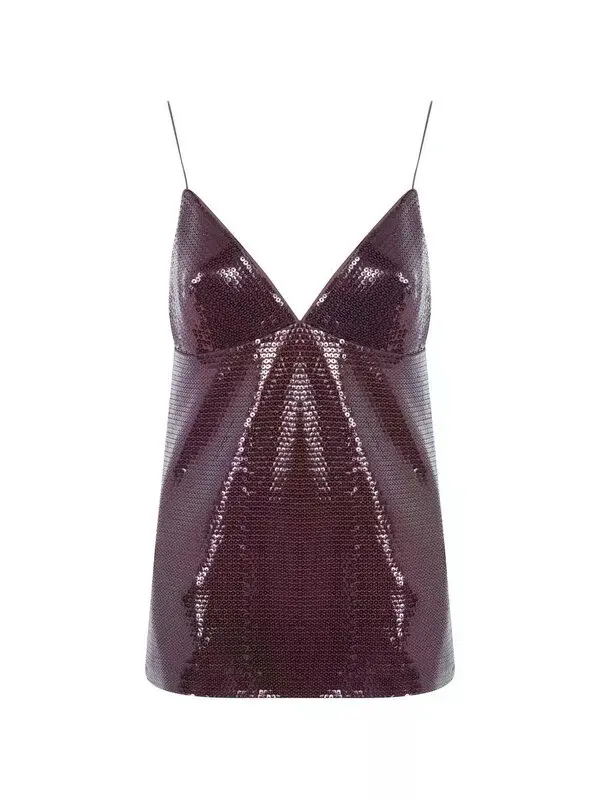Alberta Ferretti Sequin-embellished Tank Top