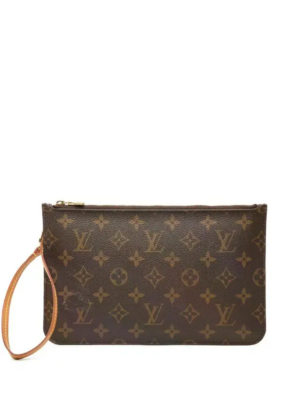 LOUIS VUITTON 2019 Monogram Neverfull Mm Pouch - Brown