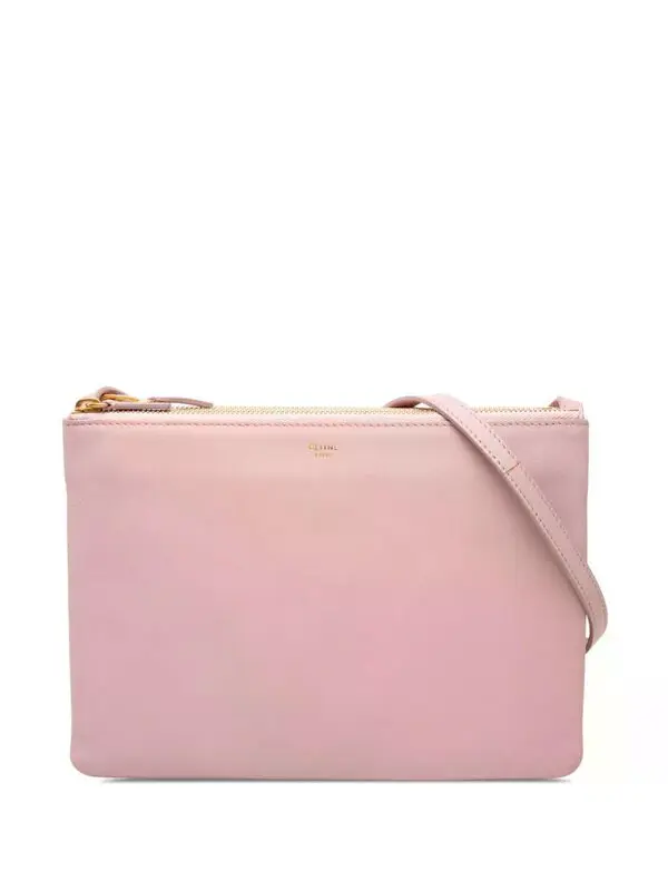Celine 2014 Large Lambskin Trio Crossbody Bag - Pink