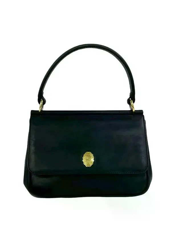 Burberry 20th Century Leather Satchel - Black