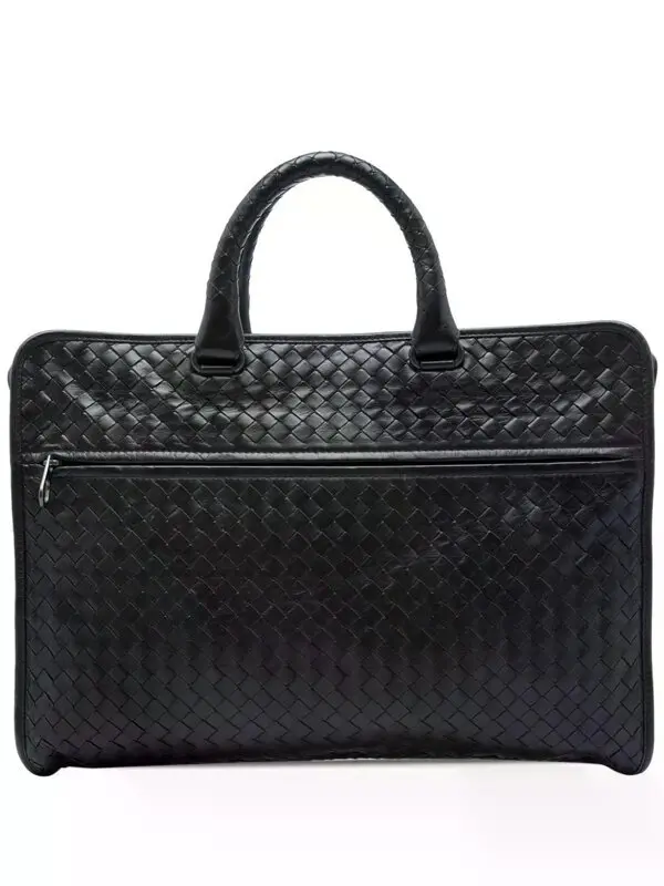 Bottega Veneta 2012-2026 Nappa Intrecciato Business Bag - Brown