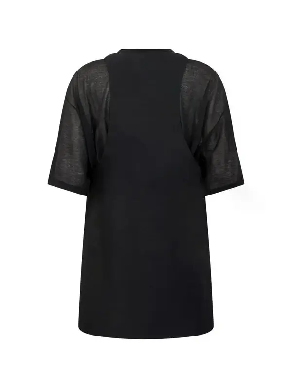 Balenciaga Hybrid T-shirt Dress With Semi-sheer Panels