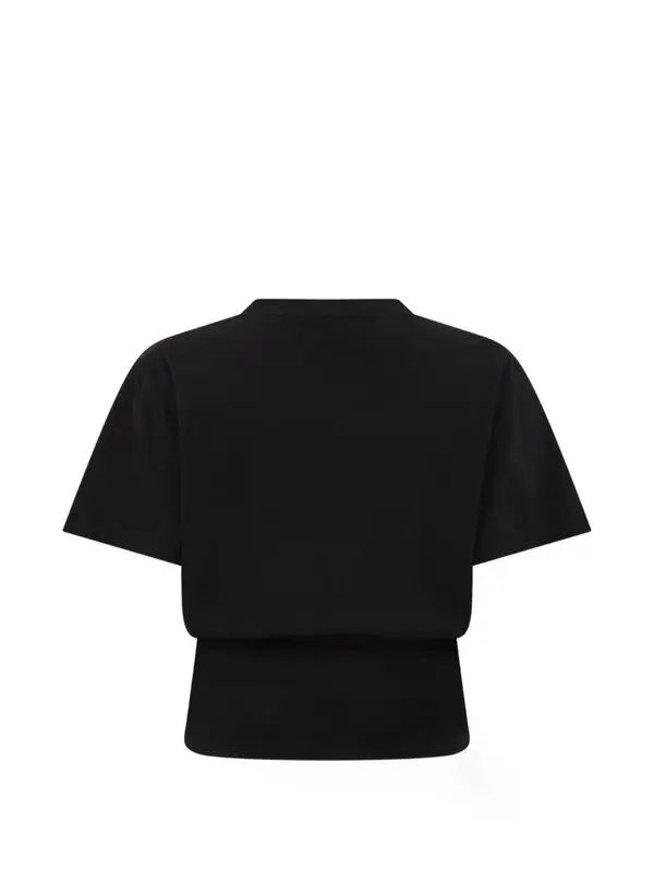 Balenciaga Crop T-shirt With Graphic Design