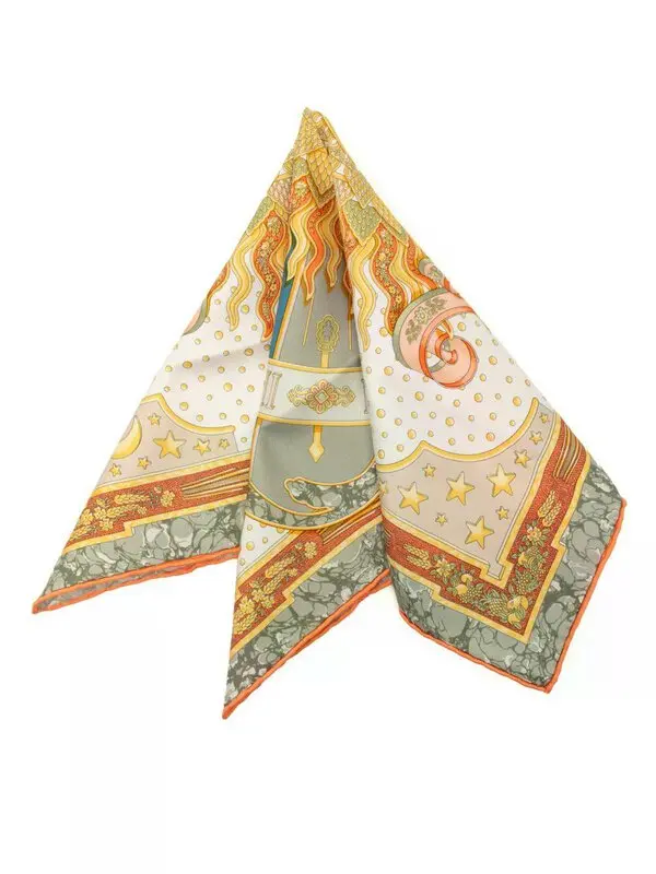 Hermès 2000-2026 Carpe Diem Silk Scarf 90 Scarves - Multicolour