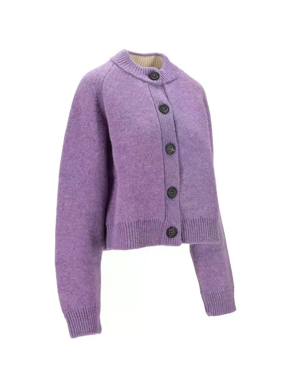 B.B. WALACE Sherman Crew-neck Button-up Cardigan