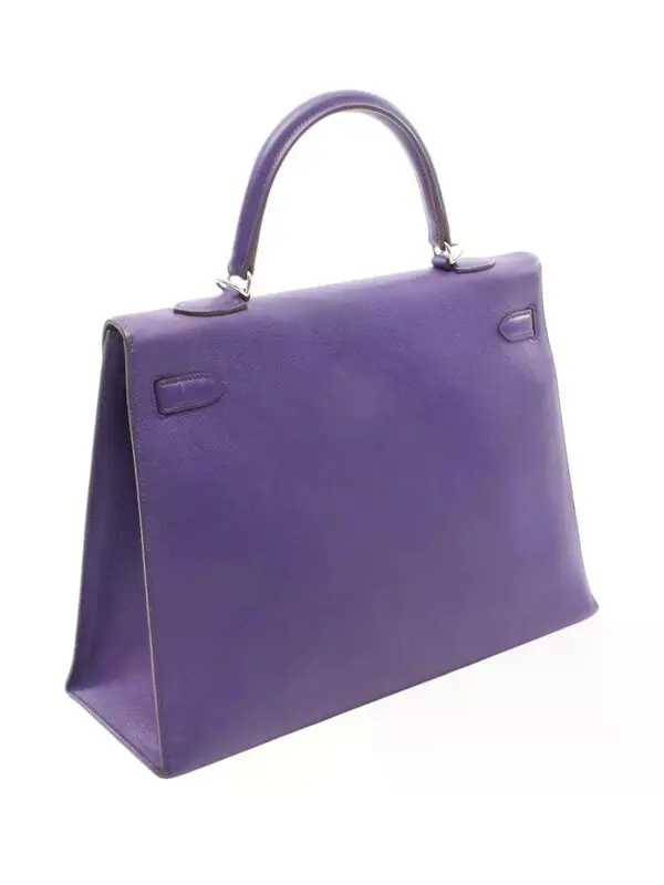 Hermès 2012 Epsom Kelly Ii Sellier 35 Satchel - Purple