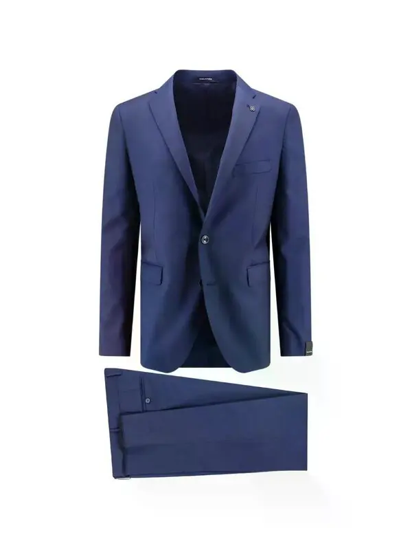 Tagliatore Brooch-detail Wool Suit