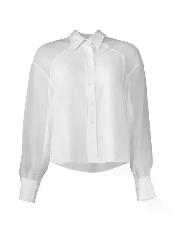 Brunello Cucinelli Monili Embellished Silk Shirt