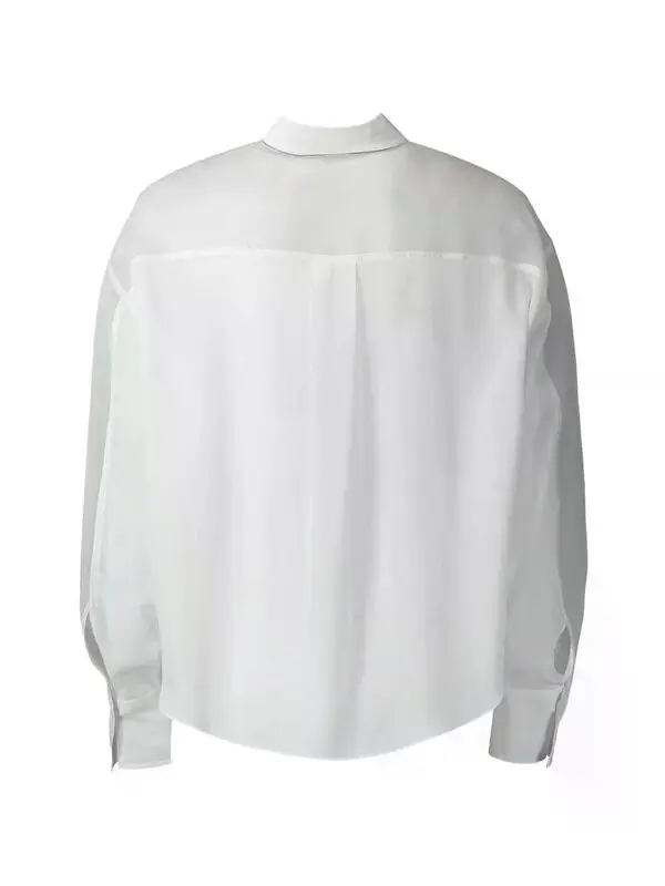 Brunello Cucinelli Monili Embellished Silk Shirt