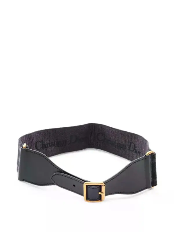 Dior Embroidered Canvas Belt