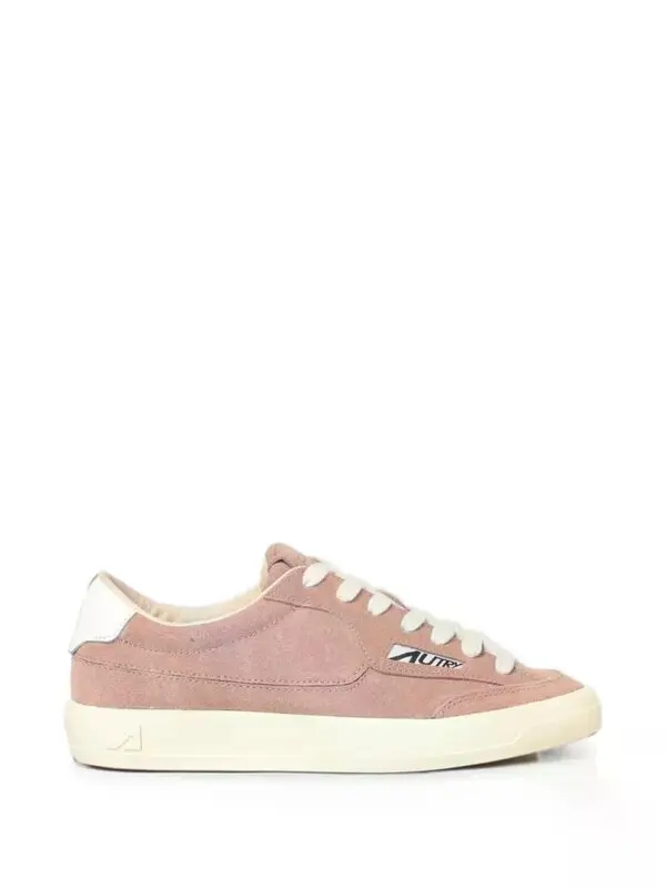 AUTRY Windscape Low Sneakers In Pigeon And Marshmallow Suede
