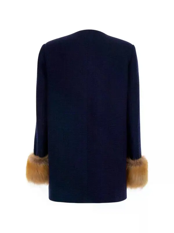 Valentino Garavani Caban In Plain Wool Tweed