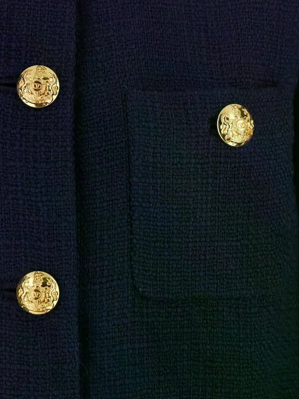 Valentino Garavani Caban In Plain Wool Tweed