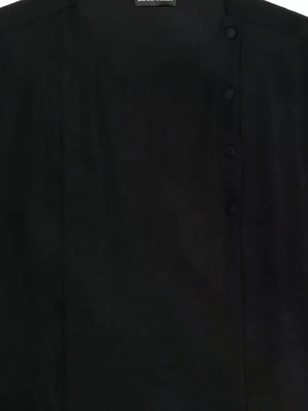 Emporio Armani Button-detail Round-neck Blouse